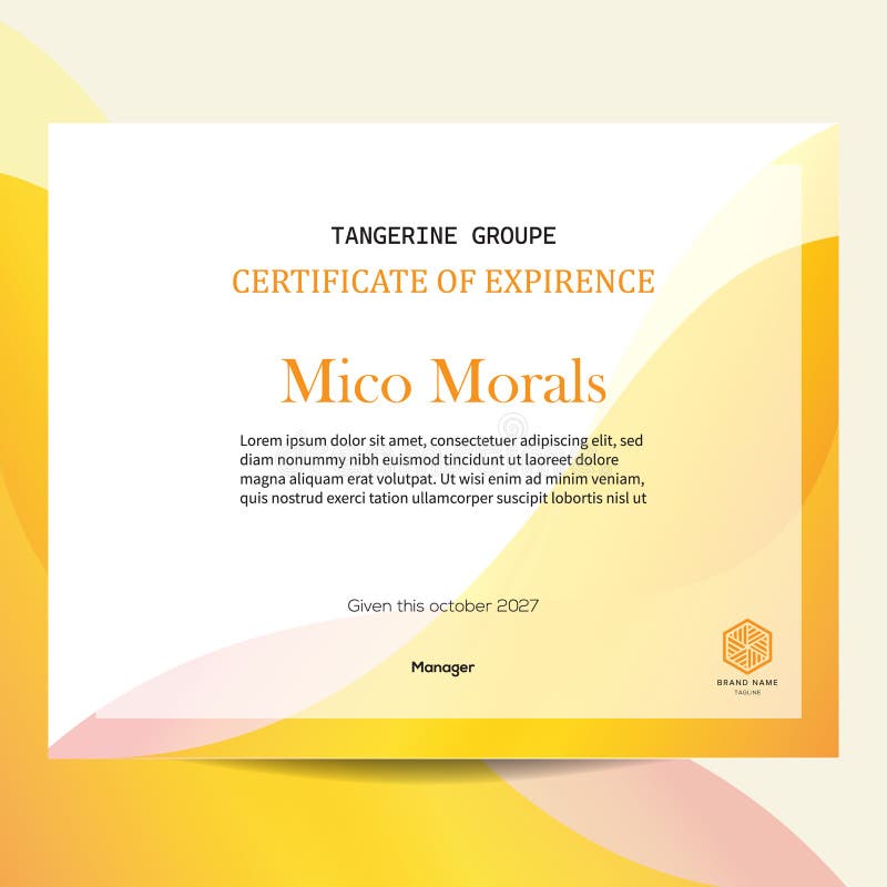 Experience Letter Template, Editable Experience Letter Template Design ...