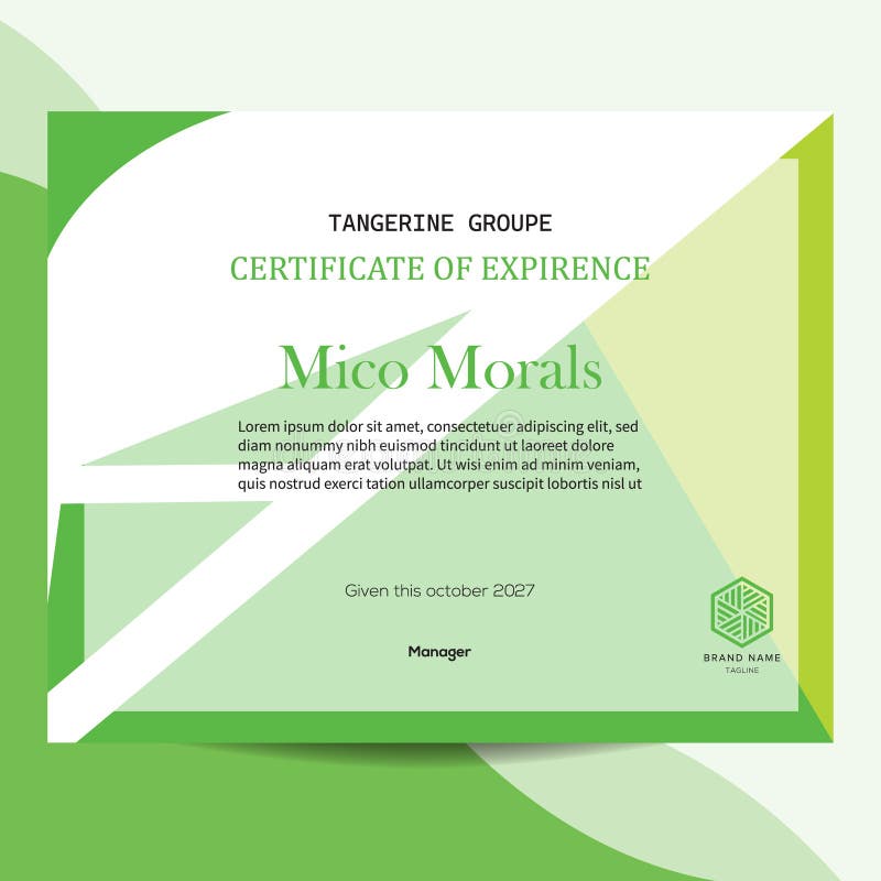 Experience Letter Template, Editable Experience Letter Template Design ...