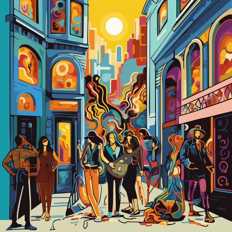 Vibrant and Eclectic Arts and Alternative Scene of San Francisco Stock ...