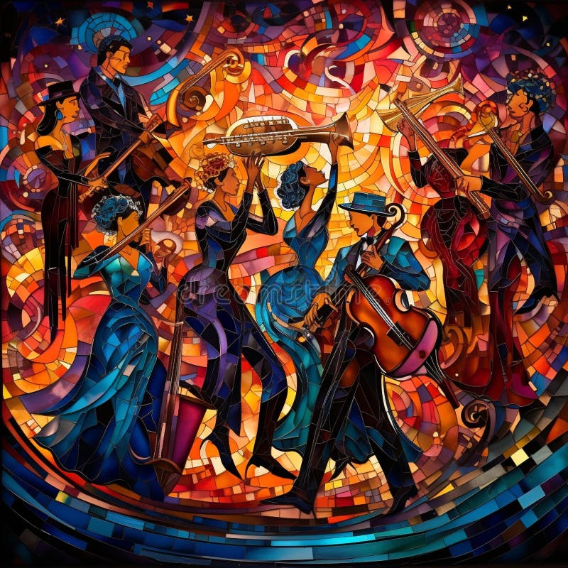 Harmony in Motion: a Dance of Musical Instruments Stock Photo - Image ...