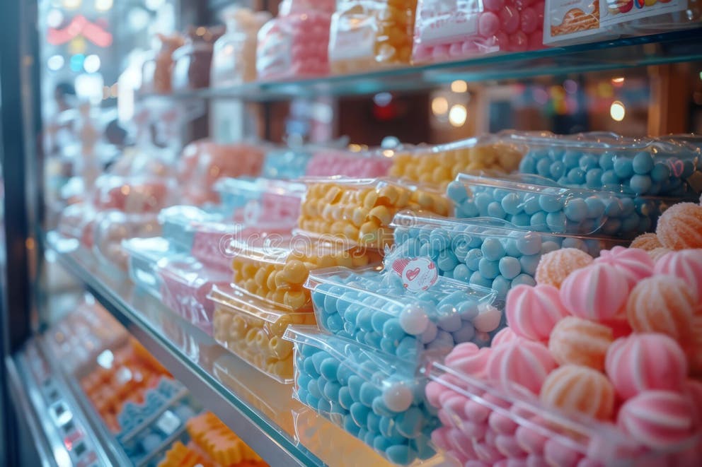 Experience the Magic of Sweet Candy Shop Stock Illustration ...