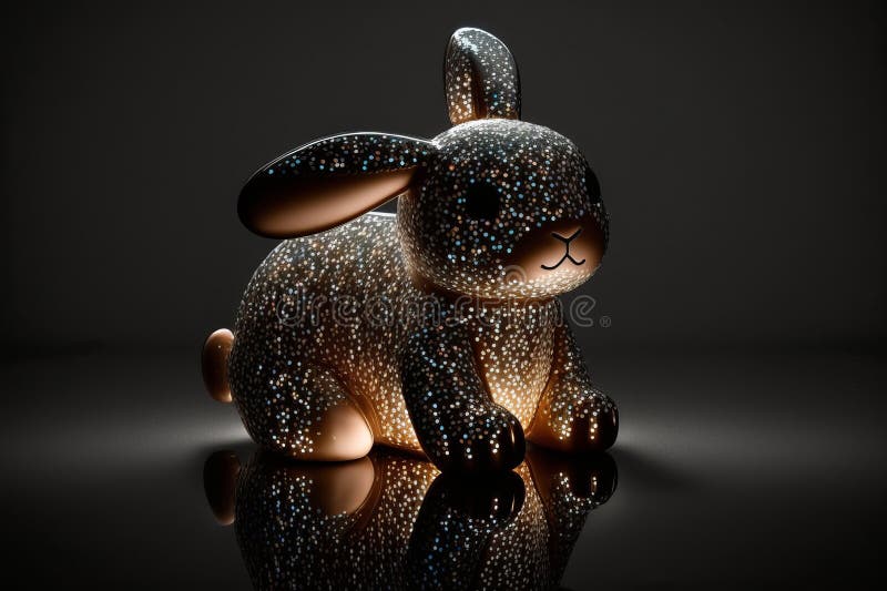Shiny Easter Bunny Toy. AI Generative. Stock Photo - Image of intricate ...