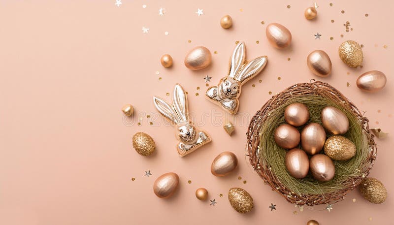 Experience Magic of Easter with this Charming Setup. Top View of Easter ...