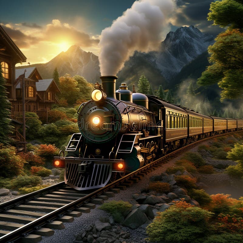 Delight in Diminutive Railways Stock Photo - Image of create, magic ...