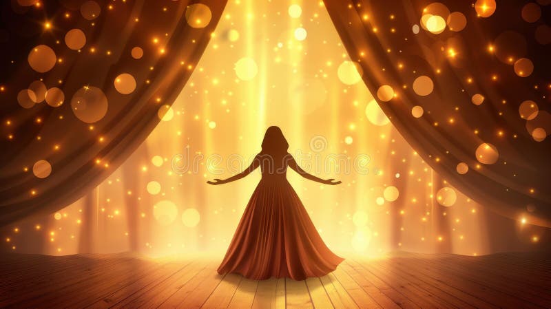 An Enchanting Night Performance, Showcasing Dynamic Dancers Under a ...