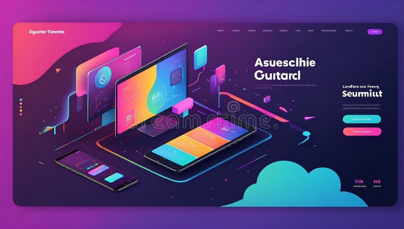 Vector Design Meets Intuitive Flow in this UI UX Template. AI Generate ...