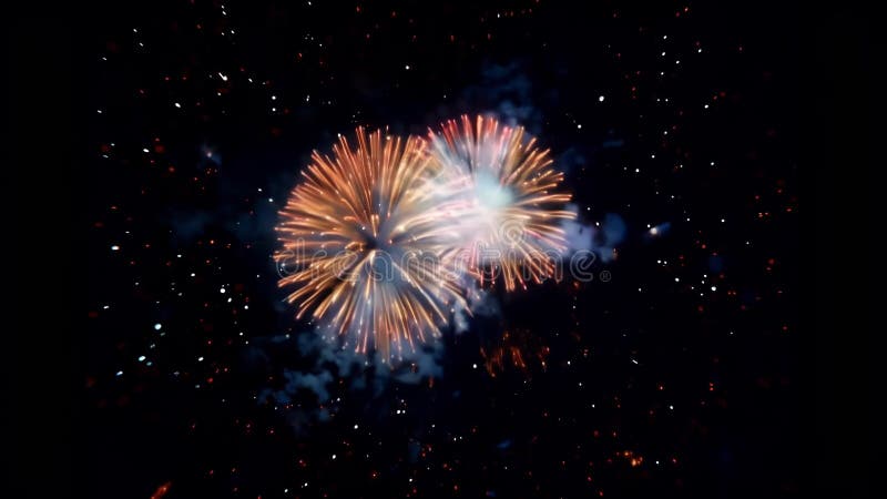 Experience the Magic of Radiant Firework Explosions Against a Velvety ...