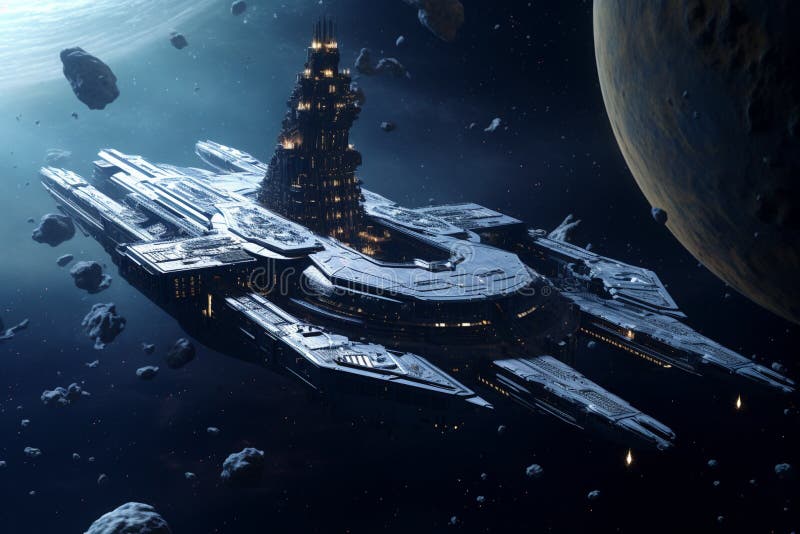 Experience the Majesty of Colossal Space Stock Illustration ...