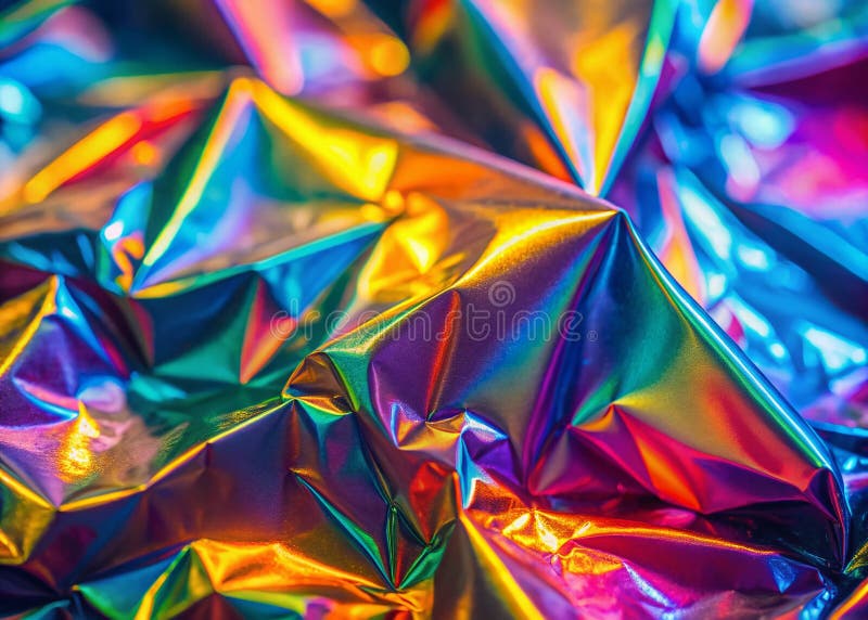 Stunning Holographic Foil Texture with Vibrant Color Shifting and ...
