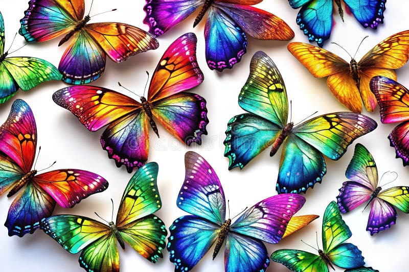 Stunning Iridescent Butterfly Wing Spray Paint Textures for Diverse ...