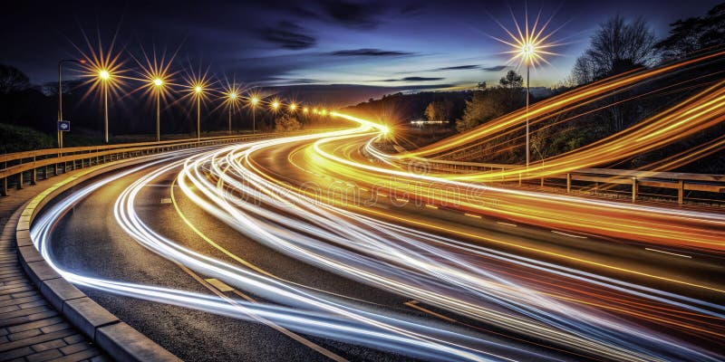 Stunning Abstract Photography Luminous White Light Trails Glowing Lines ...