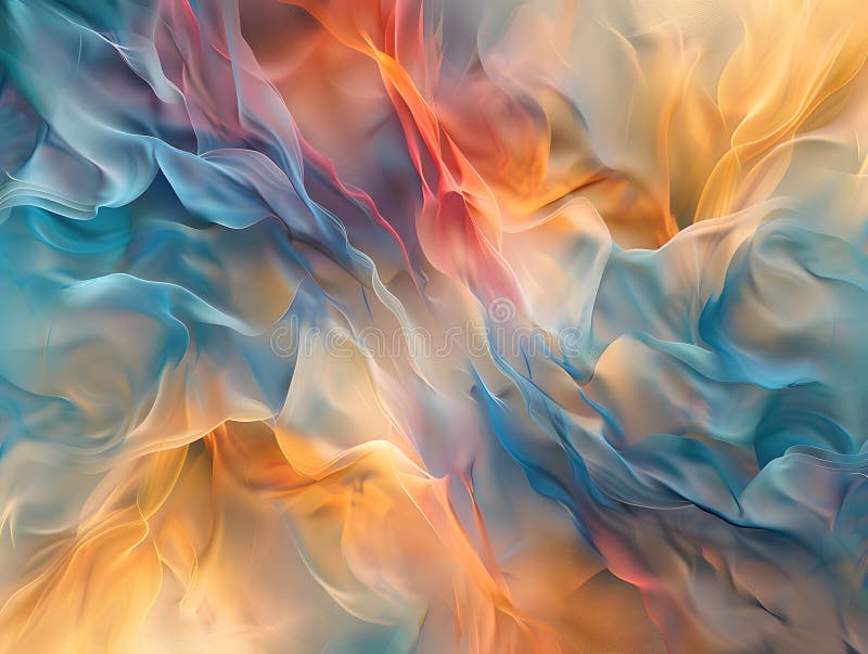 Harmonious Abstract Warm Blending Artwork for Visual Inspiration Stock ...