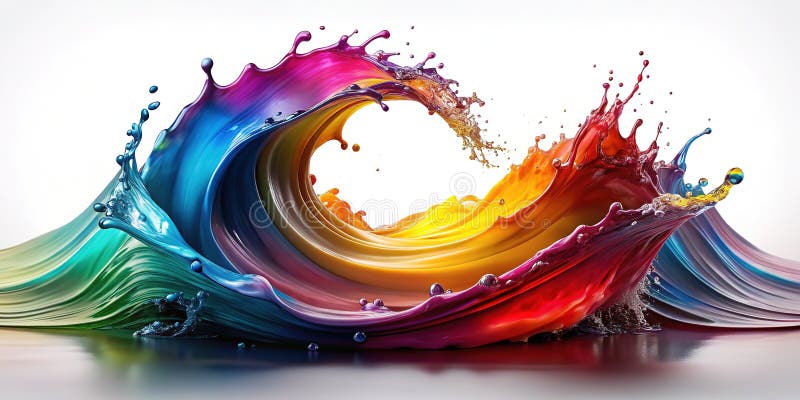 Captivating Visual Symphony Dynamic Liquid Wave Formation in Abstract ...