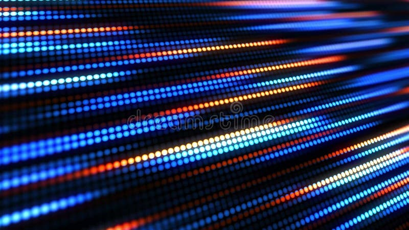 Pixels Dots in Motion Modern Digital Abstract Background in Motion ...