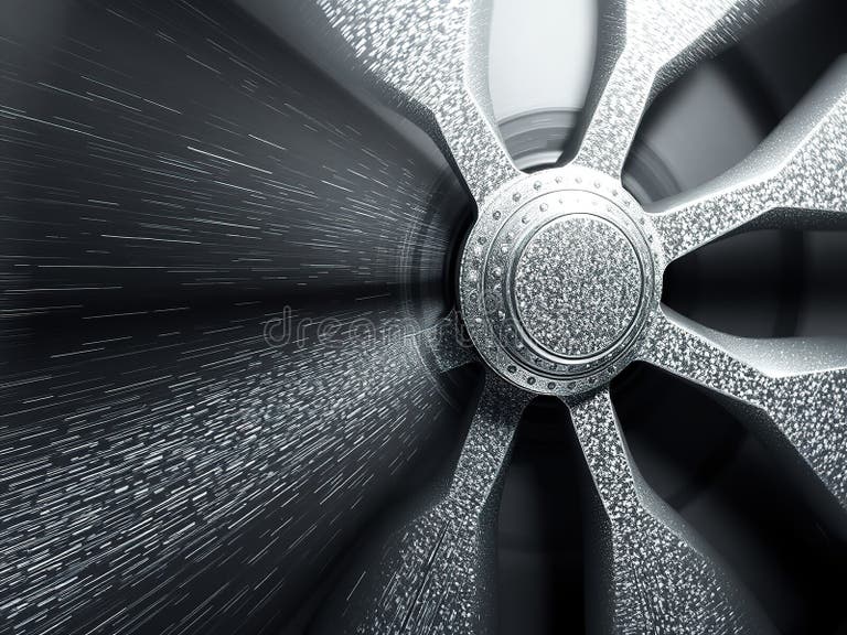 Stunning Silver Glitter Wheel Abstract Fast Motion Design for ...