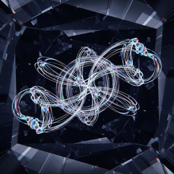 Quantum Entanglement Ballet: Iridescent Light Particles in a ...