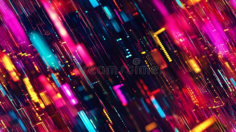 Experience the Mesmerizing Retro VHS Glitch Pattern Adorned with ...