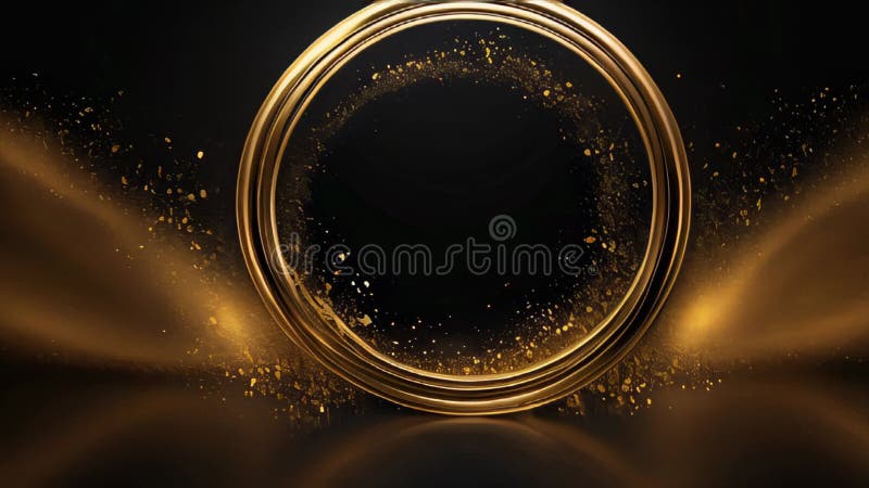 Creating a Stunning Golden Effect with Swirling Designs in a Dark ...