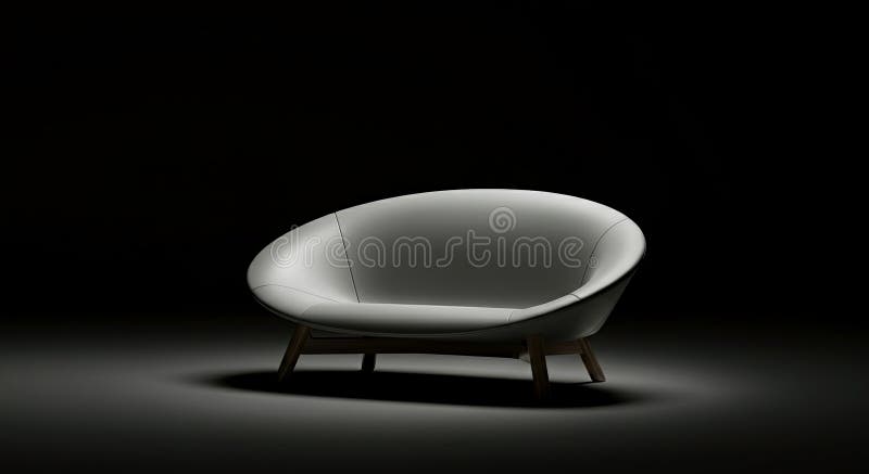 Experience Modern Elegance with this Sleek, Curved Chair. a Masterpiece ...