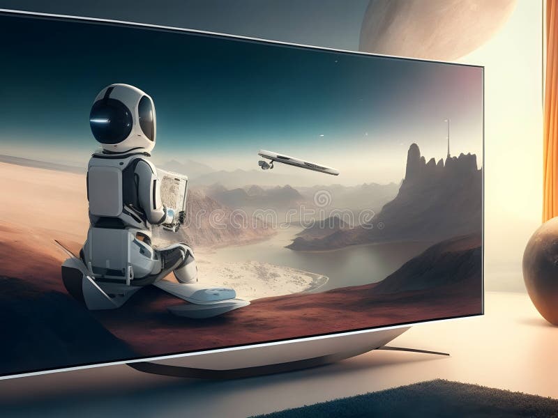 Experience Next-Level Viewing: Striking Smart TV in the Future Art ...