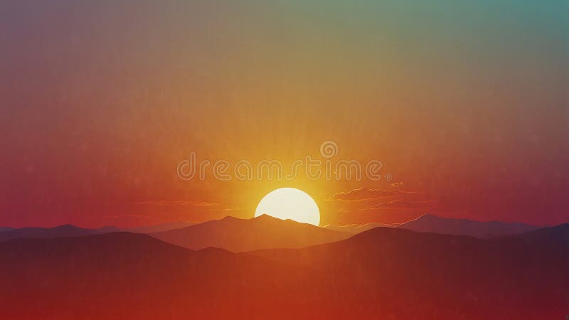 80s90s Retro Sunset Gradient Background Vibrant Red and Yellow Abstract ...