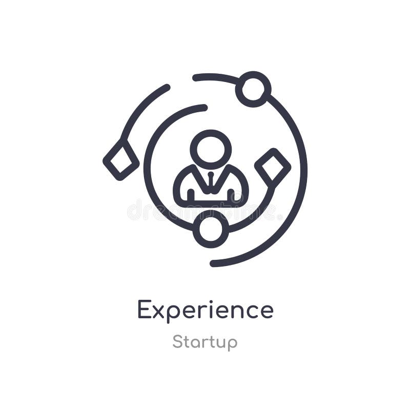 Experience Outline Vector Icon. Customer Illustration Sign ... Experience Outline Vector Icon. Customer Illustration Sign ...