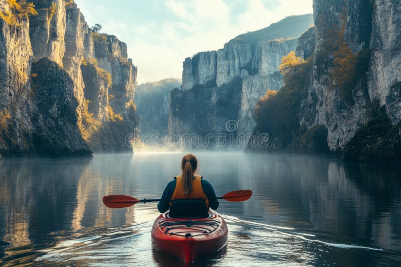 A Serene Kayak Journey through Stunning Rocky Cliffs. Explore the ...