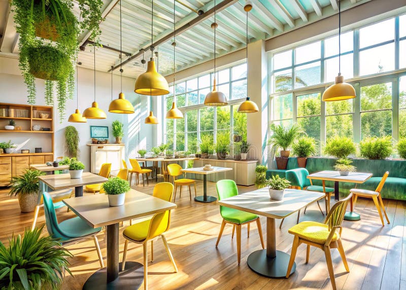 Experience the Perfect Blend of Brightness and Tranquility Airy Cafe ...