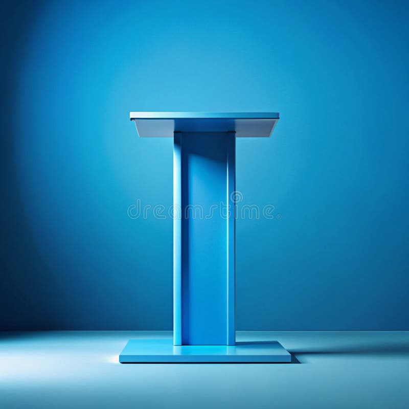 Elegant 3D Render of a Product Display on a Podium Stand for Showcase ...