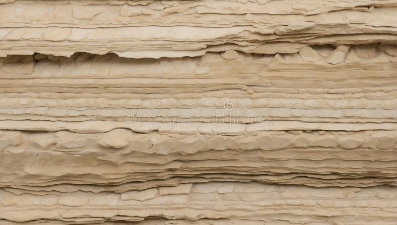Depositional Poetry: Limestone Sedimentary Layers. AI Generate Stock ...