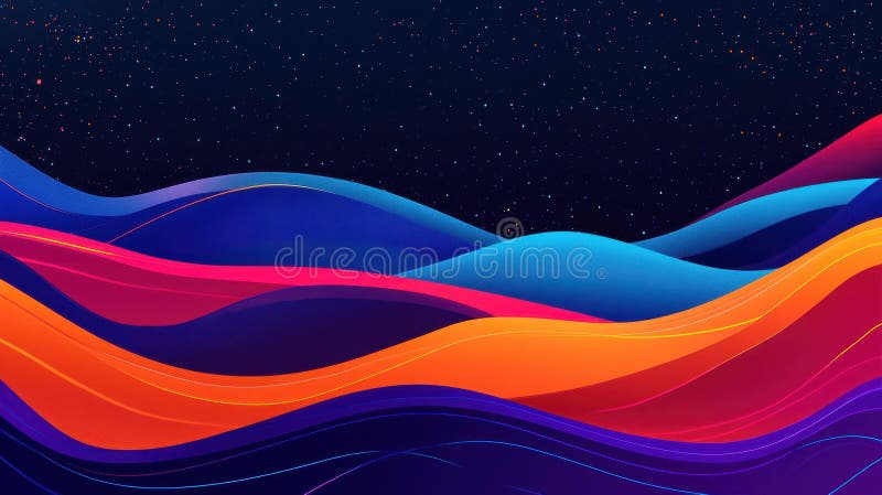 Experience the Pulse of the Digital Age with Vibrant Wave Patterns and ...