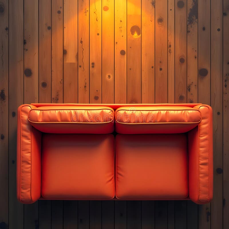 Inspiring Sunset Glow: Luxurious Top View Couch Background Stock ...
