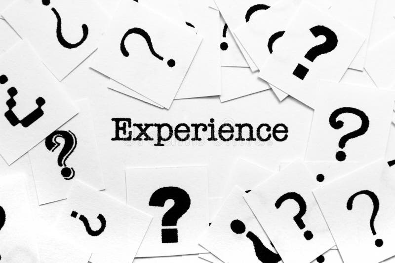 Experience and Question Mark Stock Image - Image of school, sign: 175657207