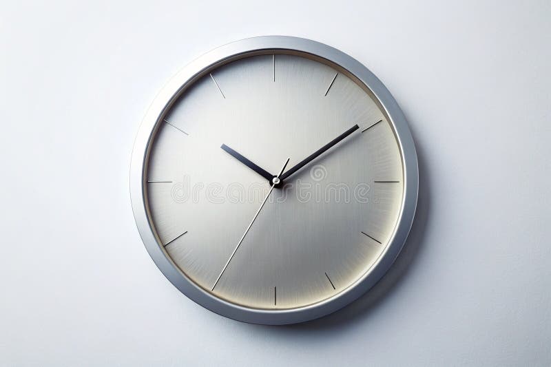 A Sleek Minimalist Analog Clock Precision and Modernity in a Timeless ...