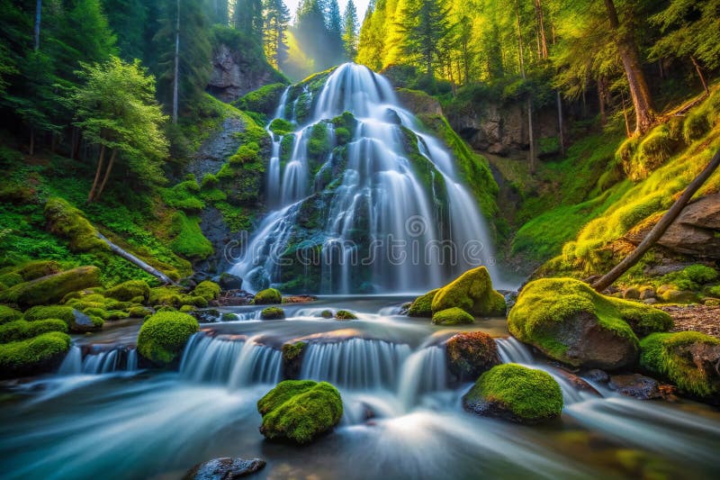 Majestic Metaline Falls in Washingtons Rocky Mountains Witness the ...