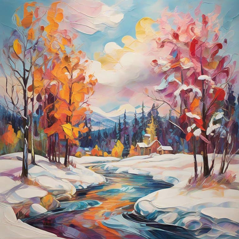 Experience the Raw Emotion of a Winter Scene, Captured in the Abstract ...