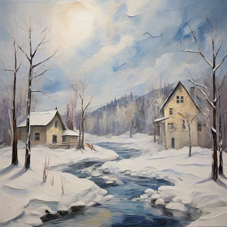 Experience the Raw Emotion of a Winter Scene, Captured in the Abstract ...
