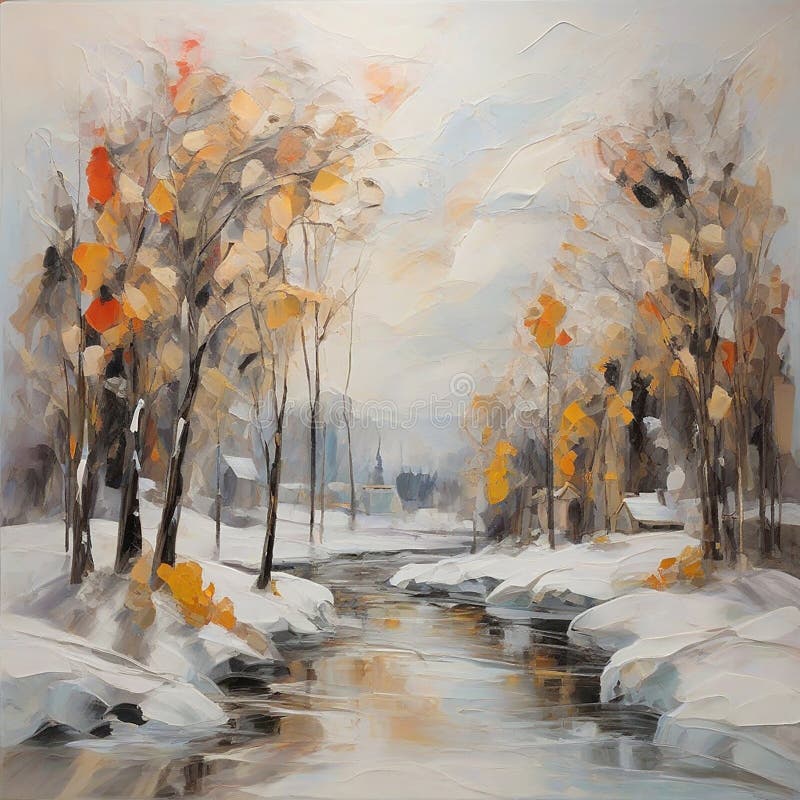 Experience the Raw Emotion of a Winter Scene, Captured in the Abstract ...