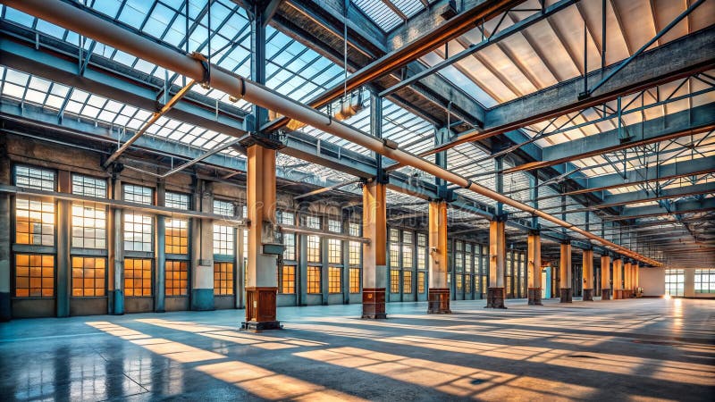 Vast Industrial Loft Space Mockup Perfect for Product Displays and ...