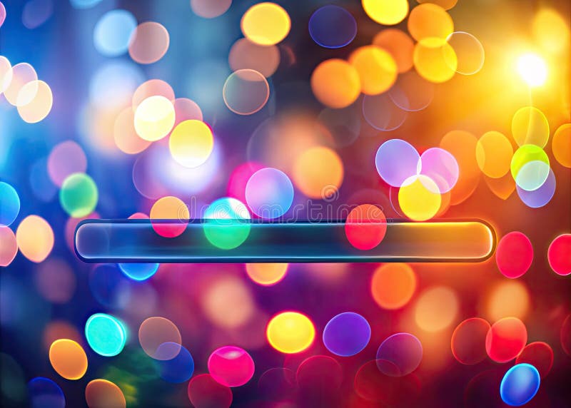 A Futuristic Elegant Bokeh Loading Bar a Creative Visual Representation ...