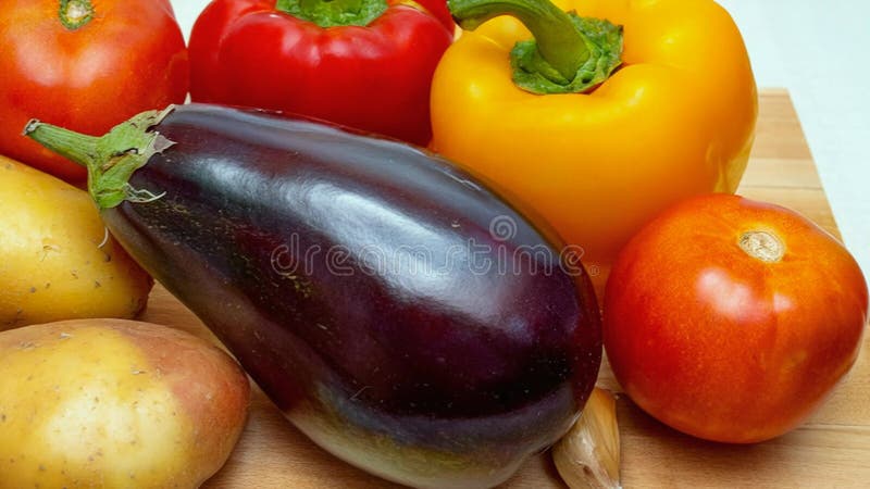 Singular Veggie Elegance Fresh Vegetable on a Wooden Table Stock Video ...