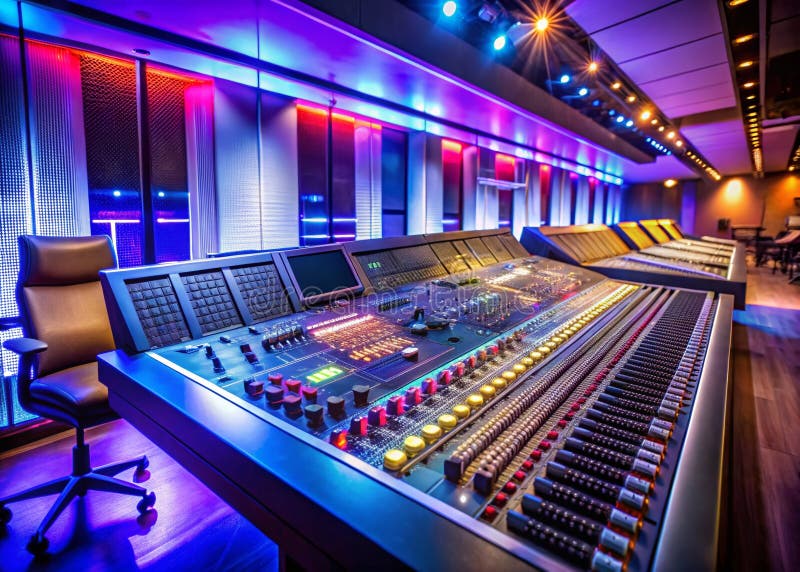 Immersive View of a CuttingEdge Digital Audio Mixing Console a ...