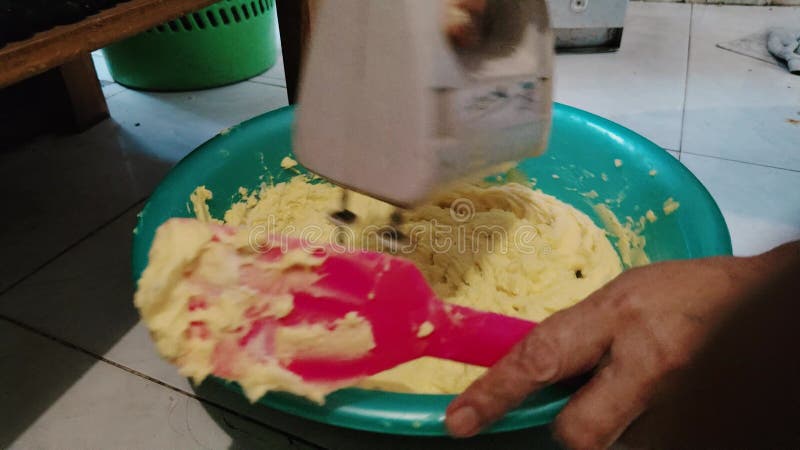 Mixing Ingredients for Baking Dessert at Home, Food Preparation Stock ...