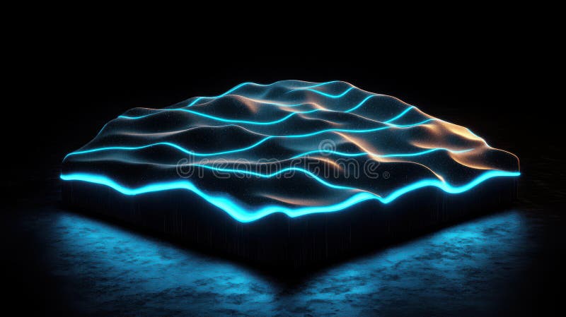 Experience the Stunning Blend of Vantablack Kinetic Sand and Neon Ice ...