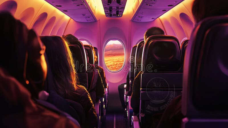 Experience the Stunning Views from Inside the Airplane Cabin during ...