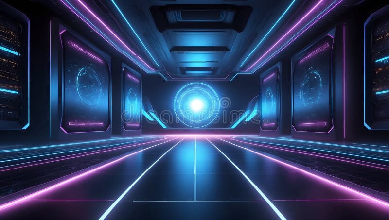 QuantumLeap Nexus Symphony: Data S Harmonious Future. AI Generate Stock ...