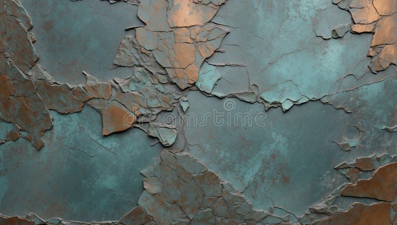 Verdigris Symphony: Weathered Slate Elegance. AI Generate Stock ...