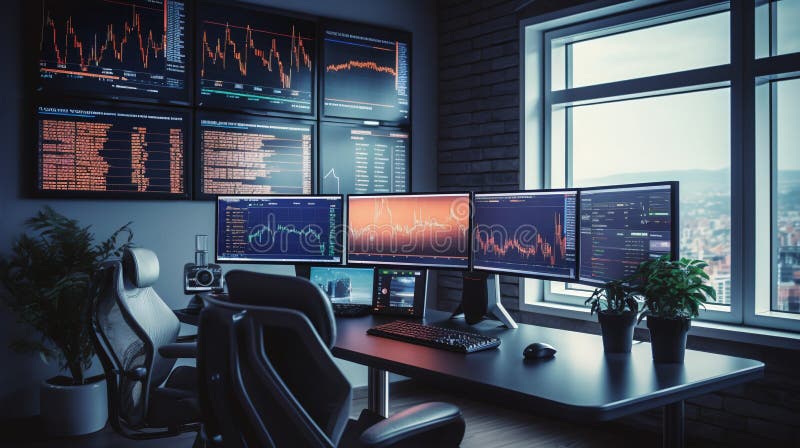 Corporate Precision: the Organized Office Space Stock Illustration ...