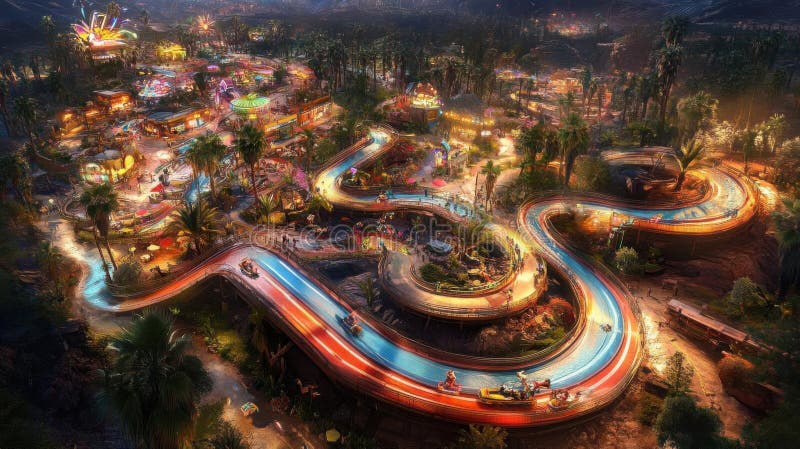 Experience the Thrill, a Fun Race Track Adventure with Festive Lights ...