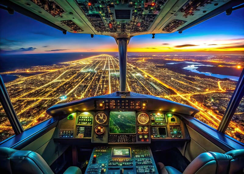 Experience the Thrill of Night Flight in a Realistic Pilot Simulation ...